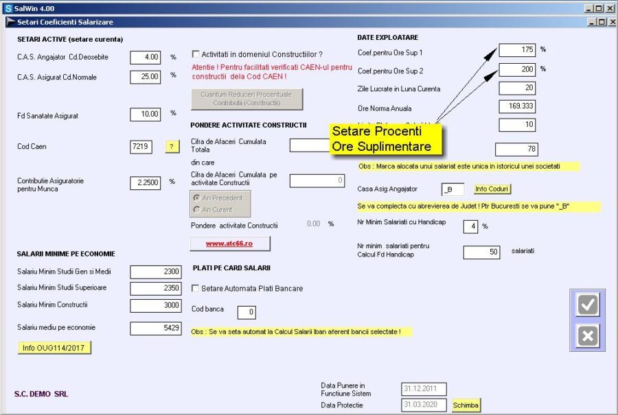 Cum acordam si cum platim Orele Suplimentare si Orele lucrate in ...